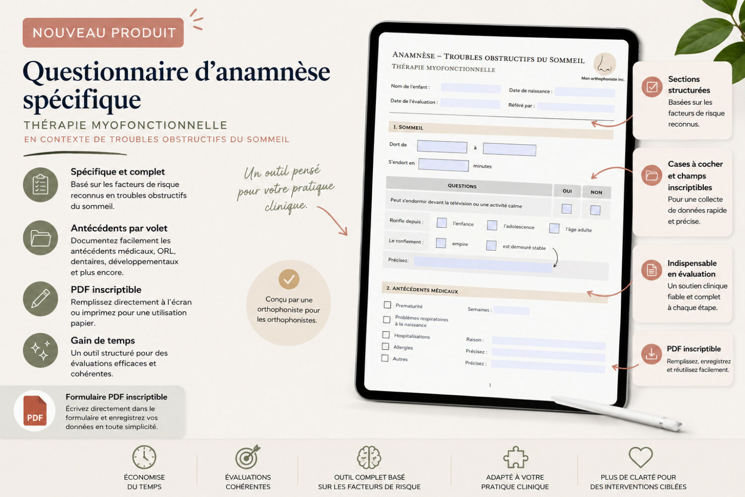 Questionnaire d’anamnèse interactif - Marie-Emmanuelle Marchand